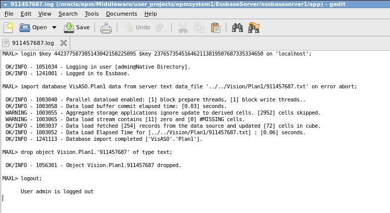 Essbase MDX / MAXL Data Copies / Syncs via Calc Script / Business Rule ...